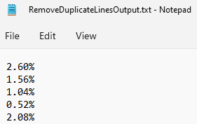 Find and remove duplicate lines in a text file