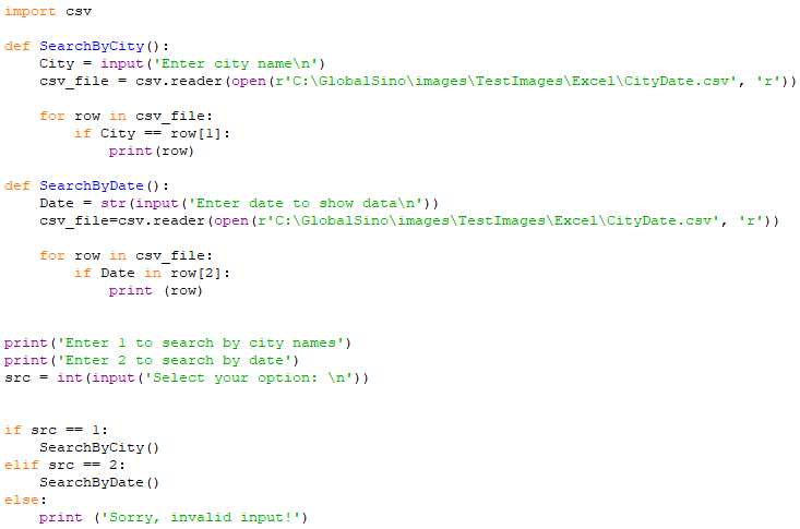 if ... elif in Python