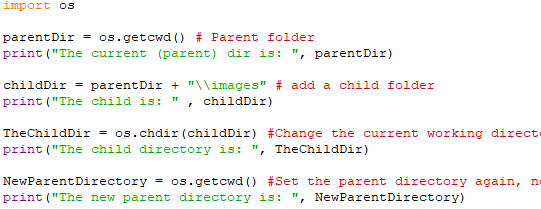 Get the current directory/folder path