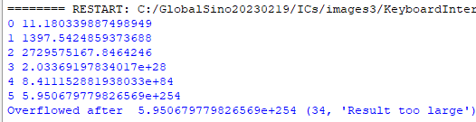 OverflowError (too large to store)
