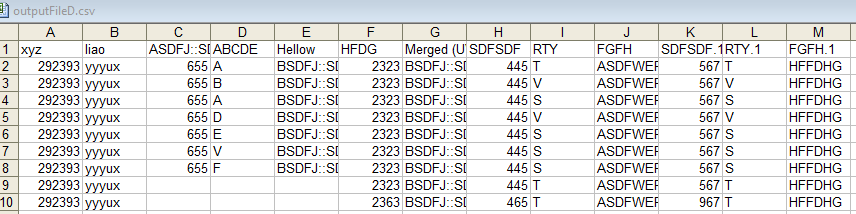 Data cleaning in csv files